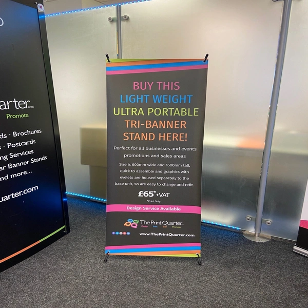 Tri Banner Stand | The Print Quarter